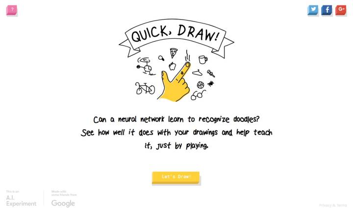 Google Quick, Draw! Teaches Its AI to Recognize Doodles