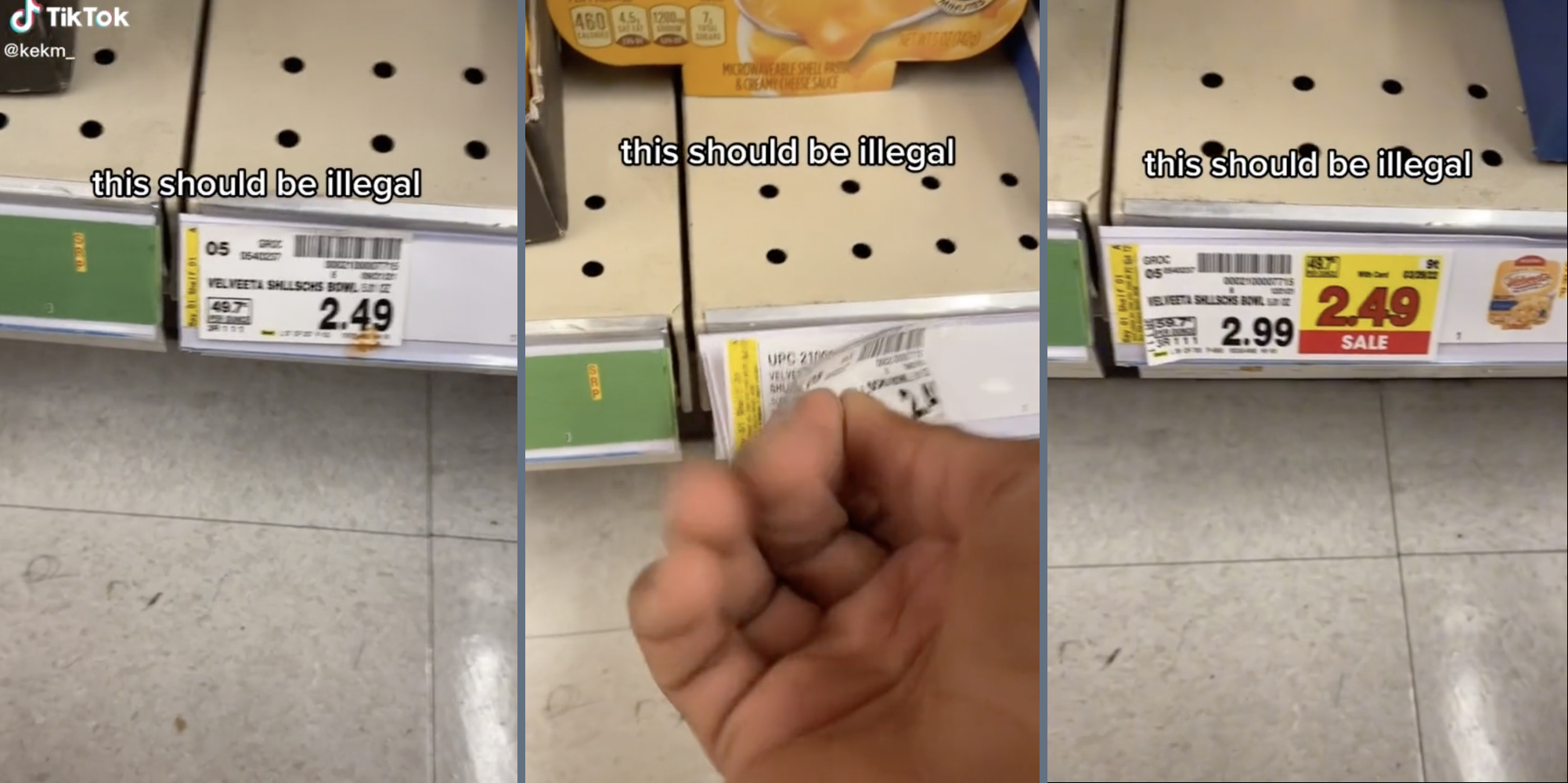 Kroger Worker Replaces Price Tag to Make Item Look Like it’s on Sale