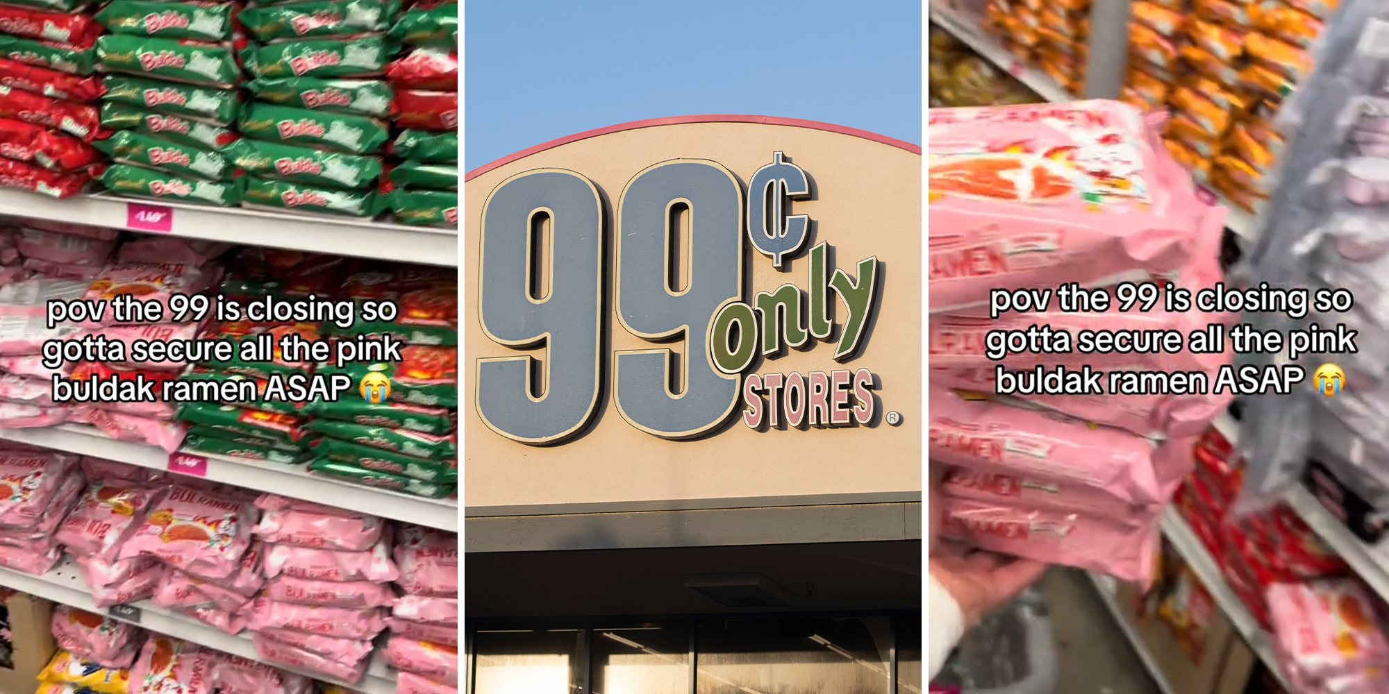 99 Cents Only Shopper Stocks Up on Ramen Before Closure