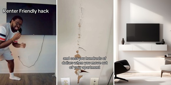 Can This TV Mounting Hack Save Your Security Deposit?