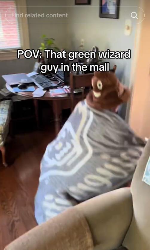 The Tiny Green Mall Wizard AKA Crawly