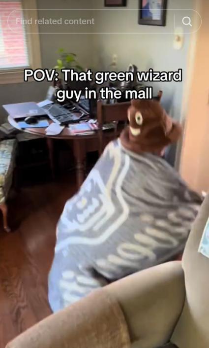 The Tiny Green Mall Wizard AKA Crawly
