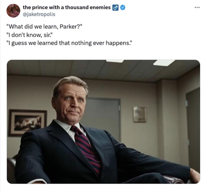 All In On The Nothing Ever Happens Meme