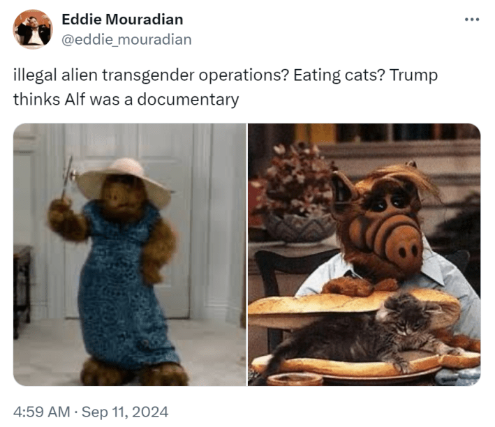 Alf Cat Memes Surge Following Trump's 'Eating Pets' Claim