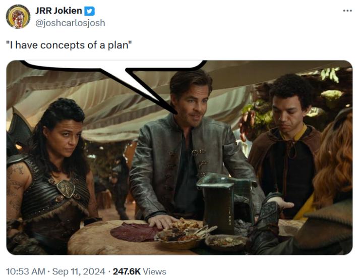 'I Have Concepts Of A Plan:' A Meme For The Unprepared