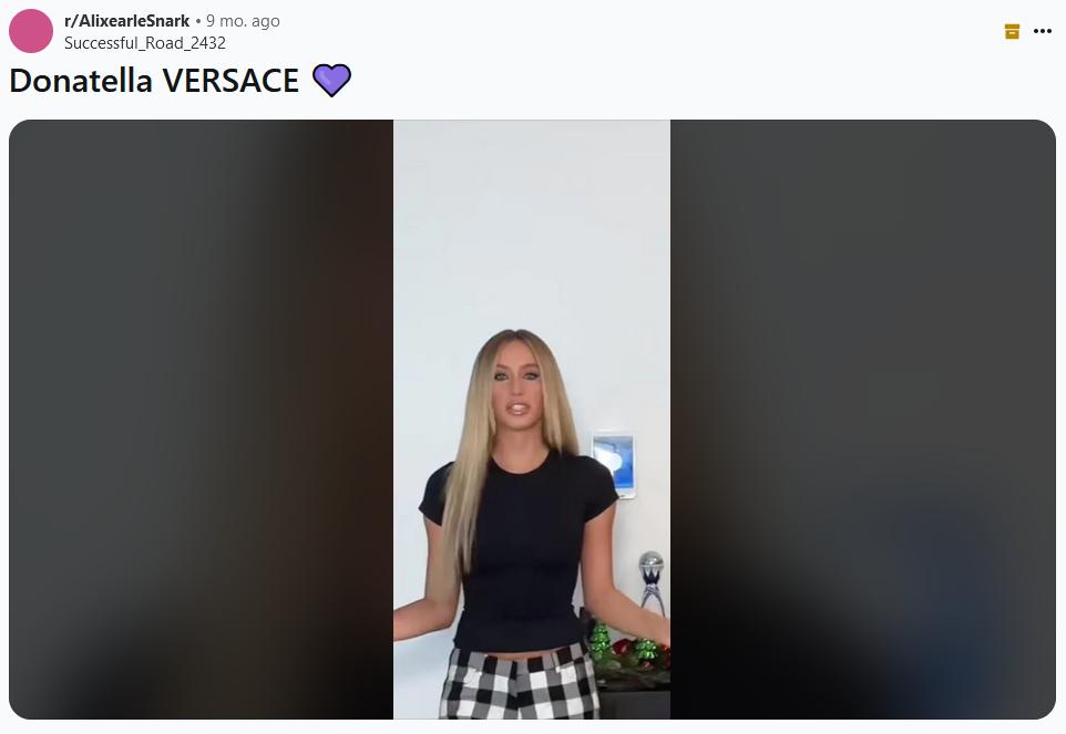 The Donatella VERSACE Purple Heart Meme Returns