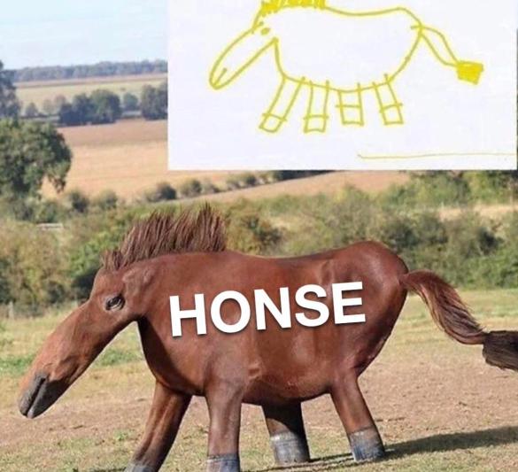 Honse: The Horse Meme With Chunky Proportions