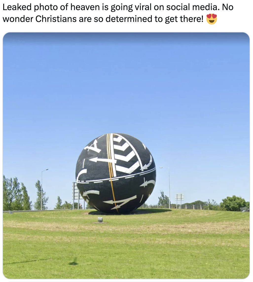 The 'Leaked photo of heaven is going viral on social media' copypasta ...