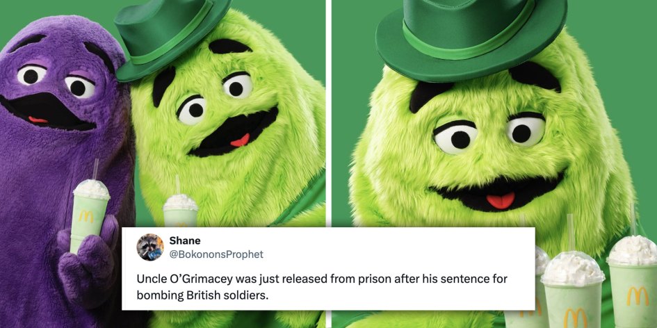 Uncle O’Grimacey is back at McDonald’s—and so are the IRA jokes