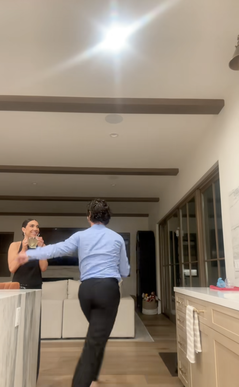 Everyone's obsessed with the "Blue Shirt Dance Guy" and doing "The Whisk"