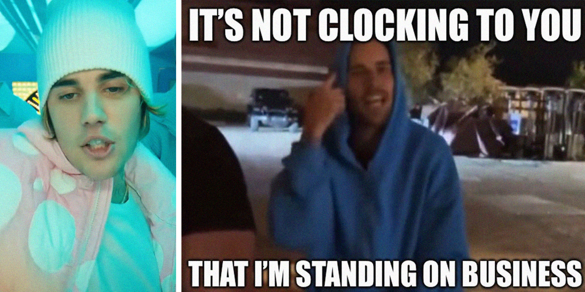 Justin Bieber Said "It's Not Clocking To You That I'm Standing On Business" And Now It's A Meme