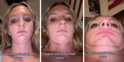 What is "melting" online? The facial trend, explained