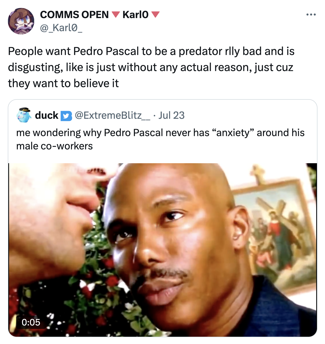 What are all those Pedro Pascal anxiety memes about?