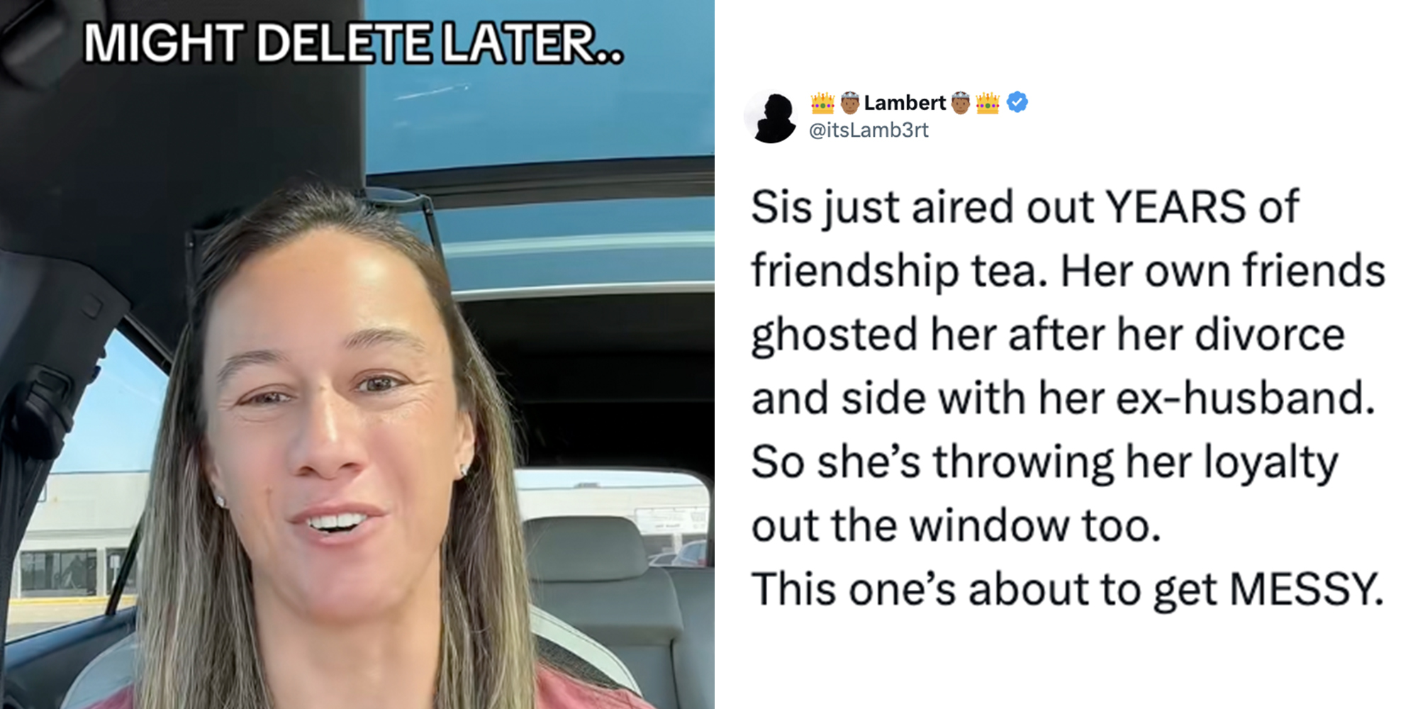 Woman’s "post divorce crashout" racks up nearly 4 million views