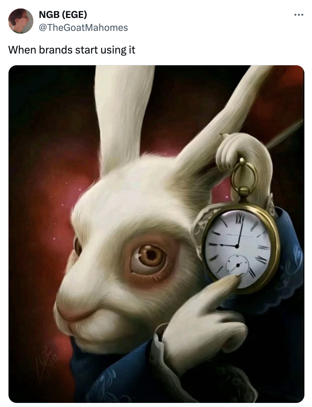 The “white rabbit pointing at a clock” meme explained: origins, meaning ...