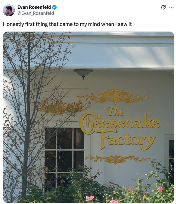 The new Oval Office sign under Trump draws hilarious reactions