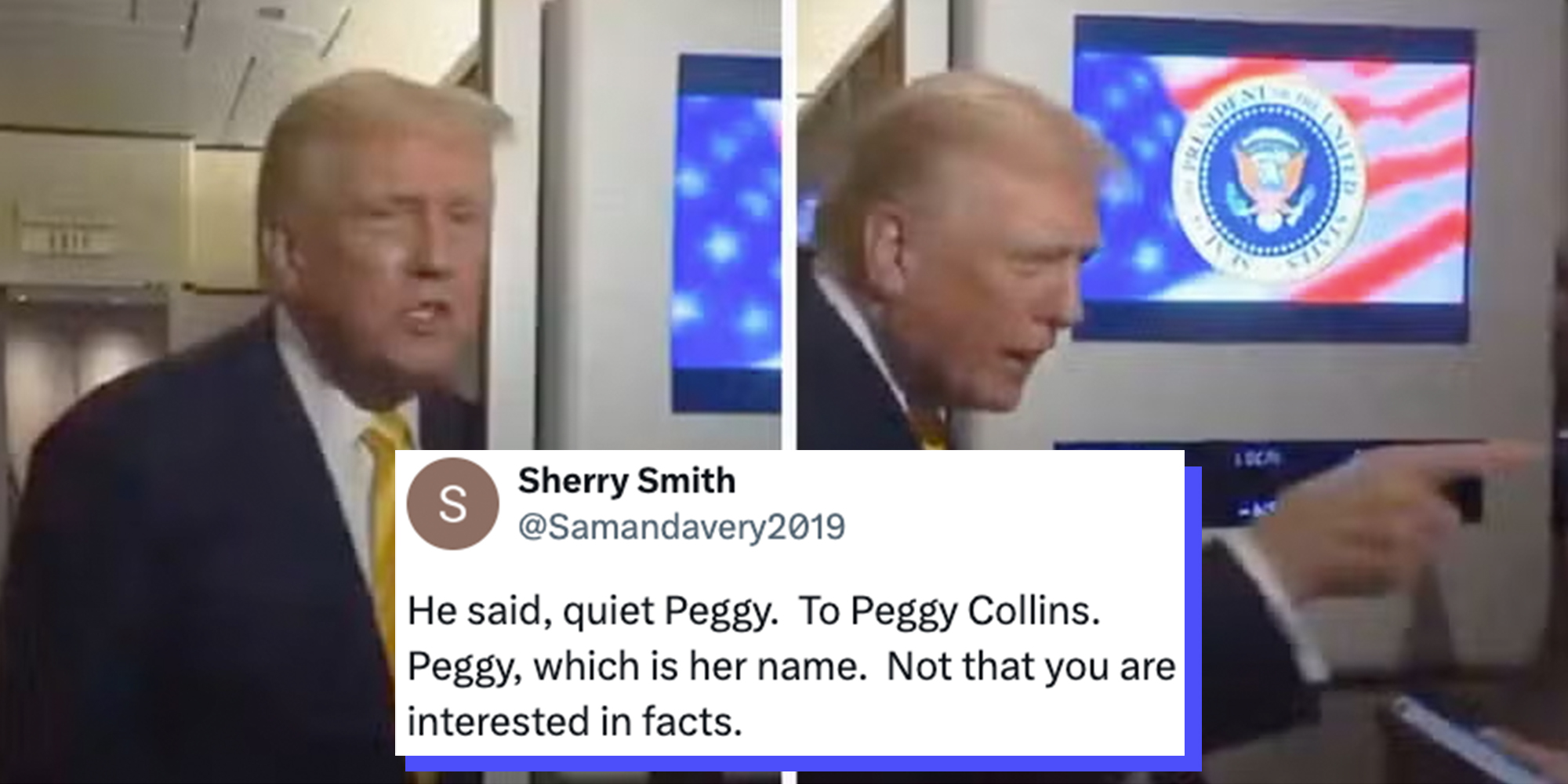 MAGA insists Trump said "Quiet, Peggy" not "Quiet, piggy" after he ...