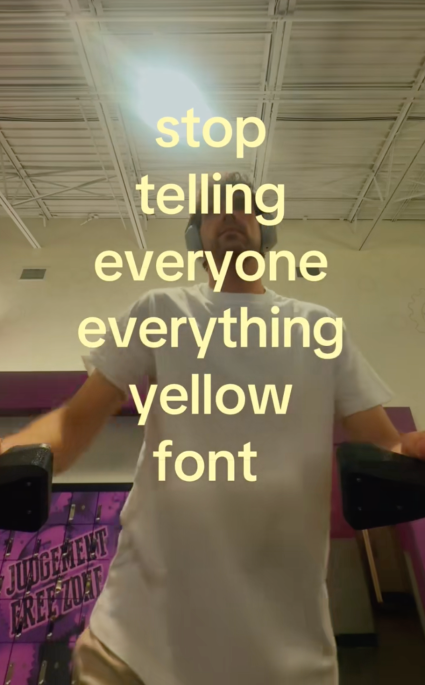 What is the Yellow Font Theory on social media?