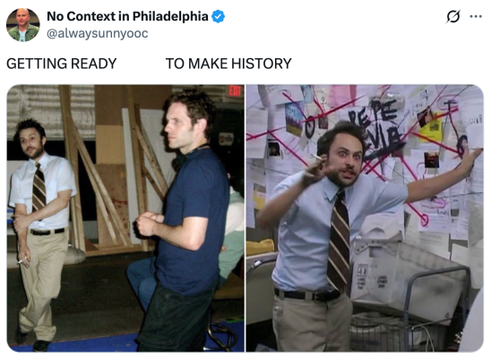 The “getting ready to make history” meme highlights before-and-after of ...