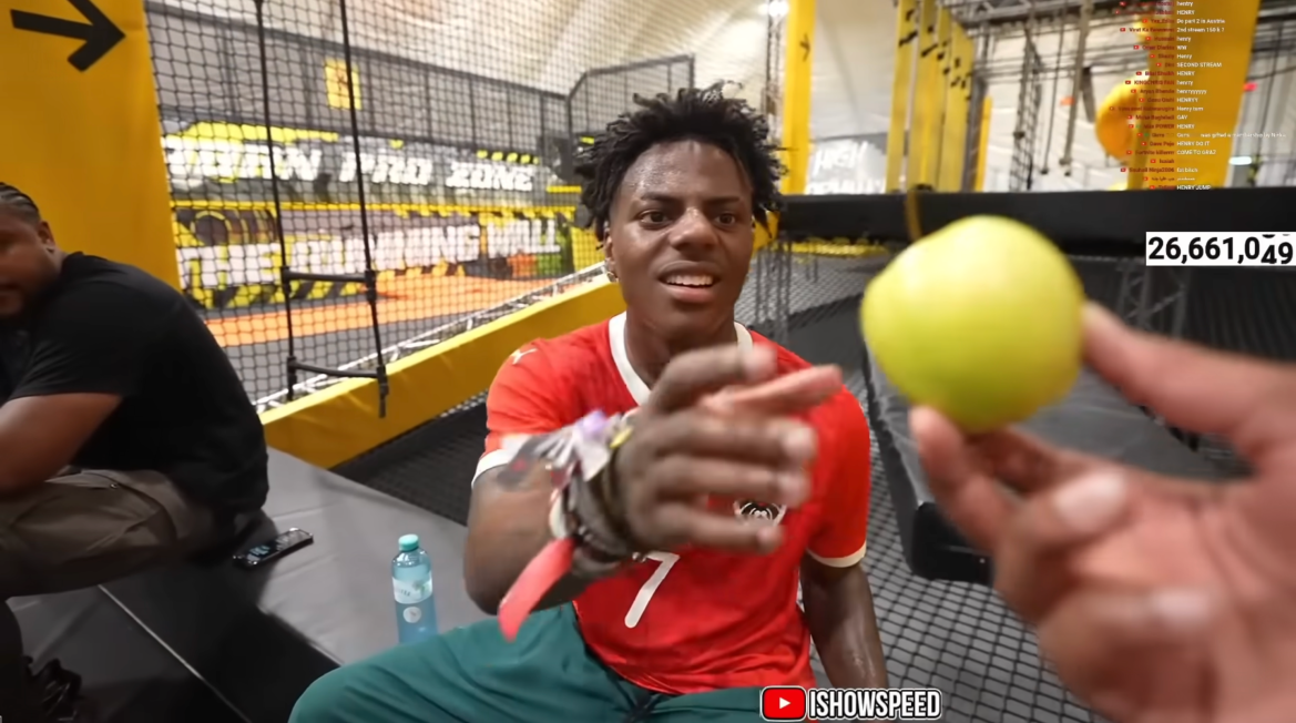 What does "green apple" mean on iShowSpeed streams? Behind the sign-off ...