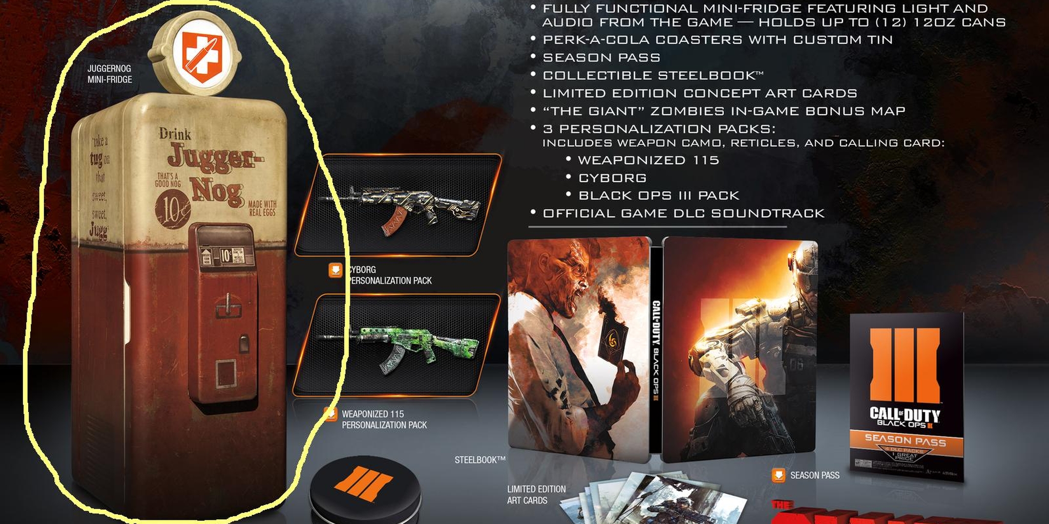 Call of Duty: Black Ops III collector's edition includes a real mini-fridge